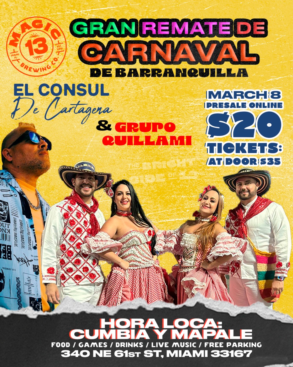 Craft brewery in Miami 🟠 Magic13brewing