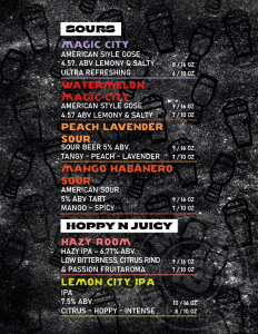 Menu - Magic13brewing