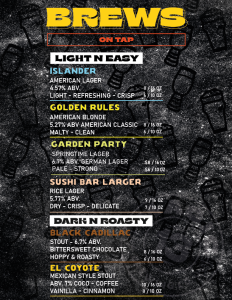 Menu - Magic13brewing