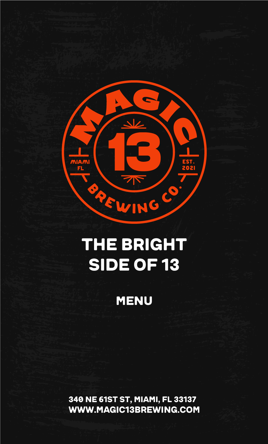Menu - Magic13brewing